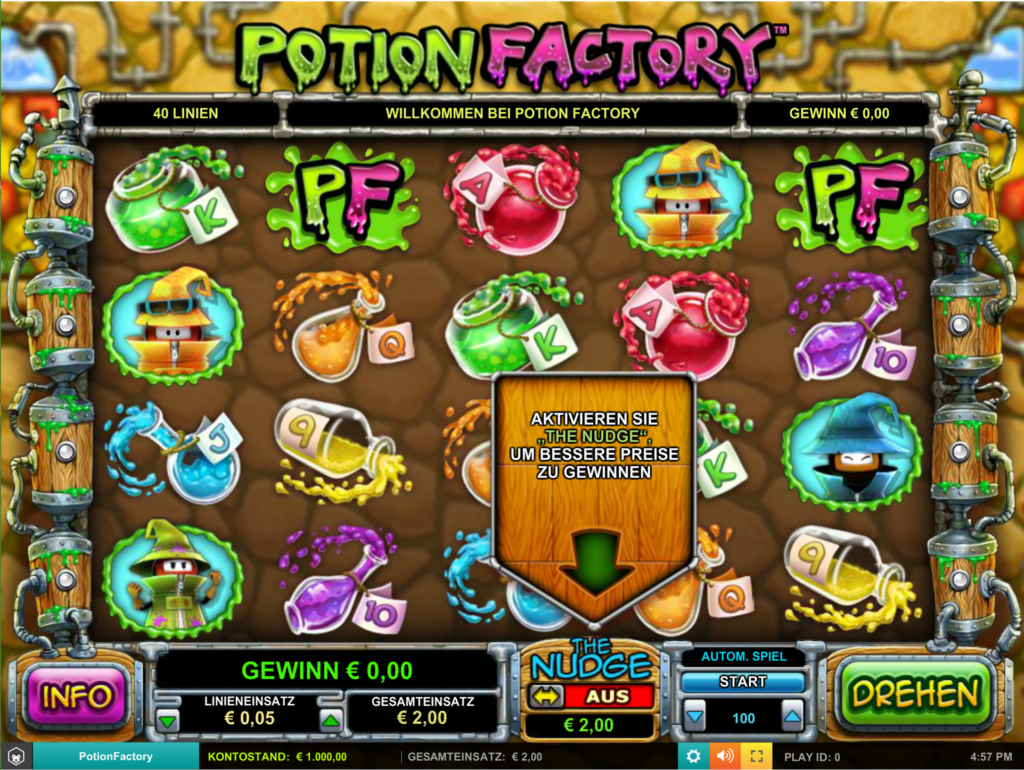 Potion Factory kostenlos spielen - Spielgeld-Casino.com